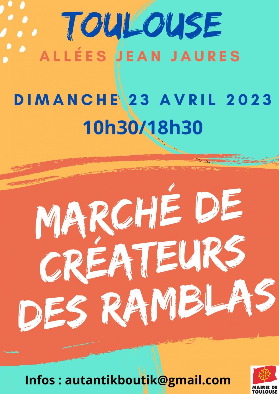 Marché d'artisans/créateurs des ramblas dimanche 23 avril 2023 | Les ...